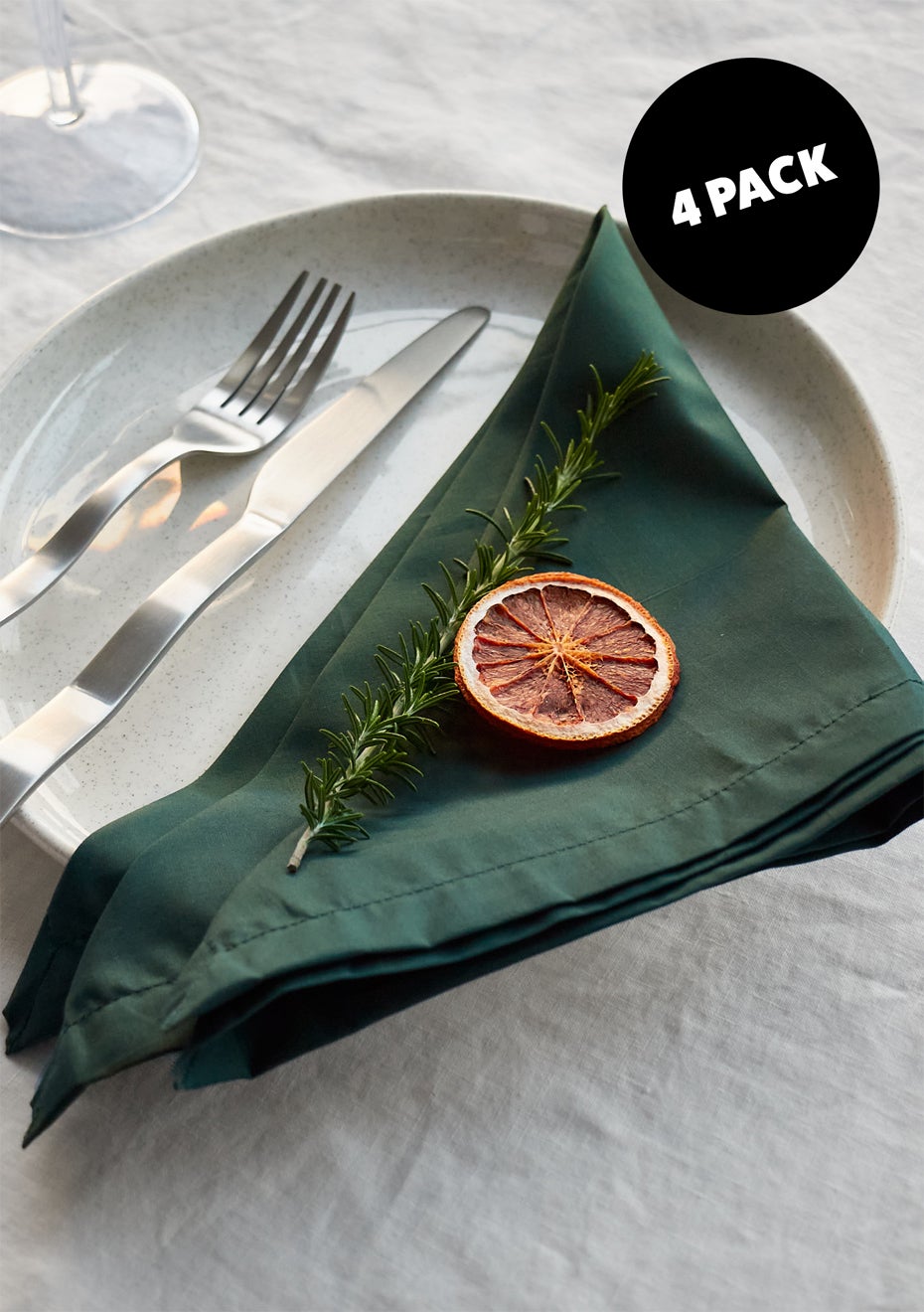 George Collective - 100% Stonewashed Cotton Table Napkin 4 Pack ...