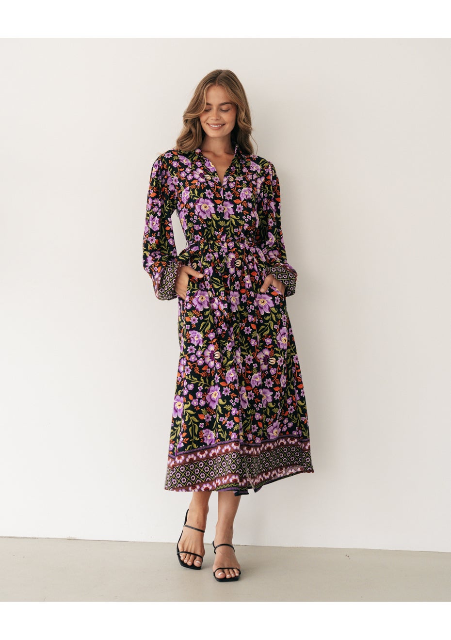 Label Of Love - Violet Femme Shirt Dress - Onceit