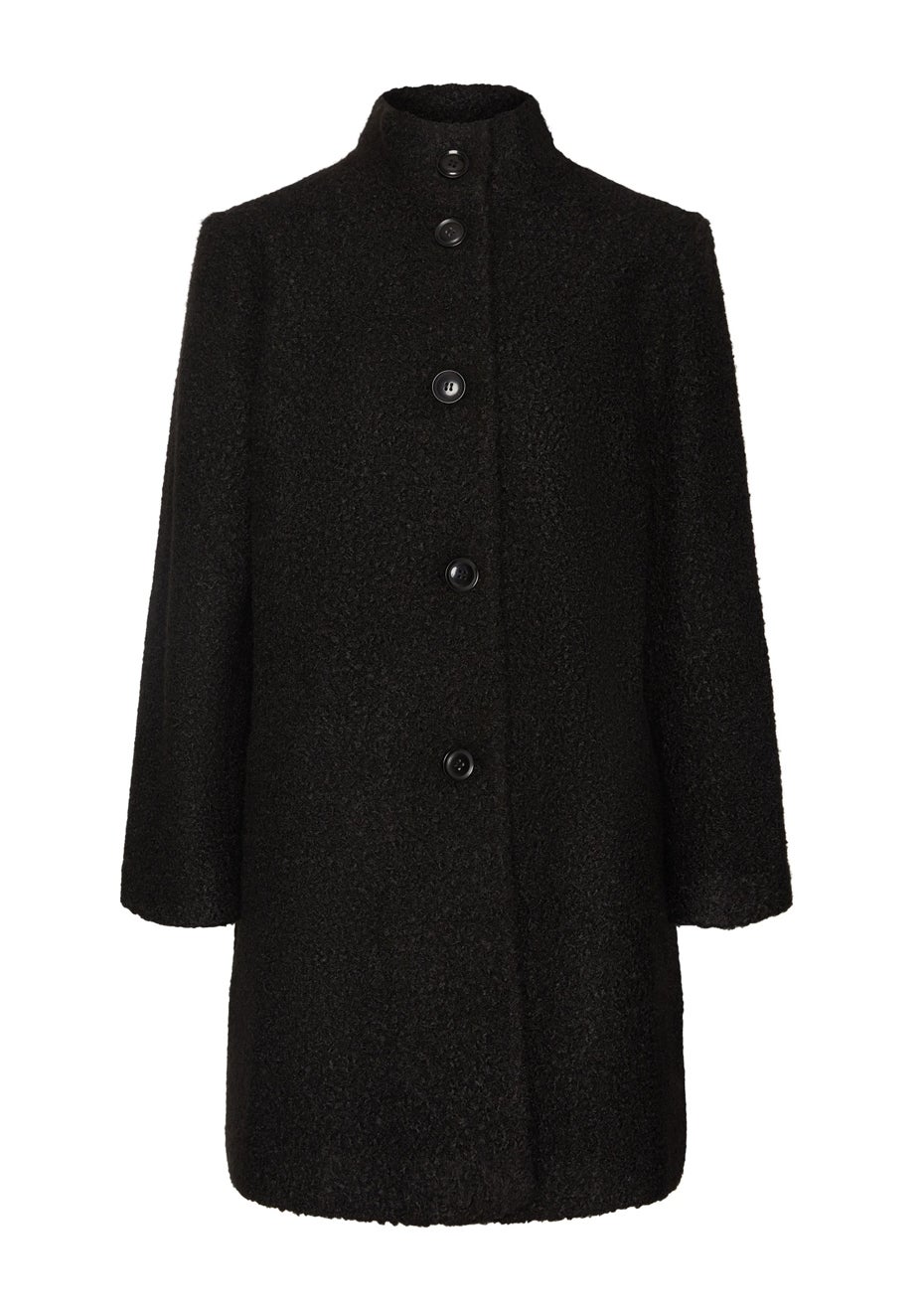 Winter Fashion Edit - Millers Long Sleeve Button Through Coat - Black ...