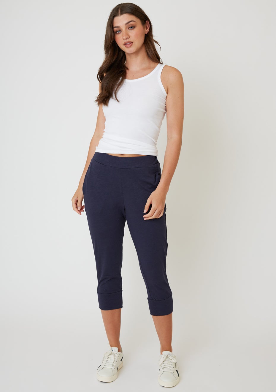 Betty Basics - Alexia Crop Jogger - Navy - Onceit