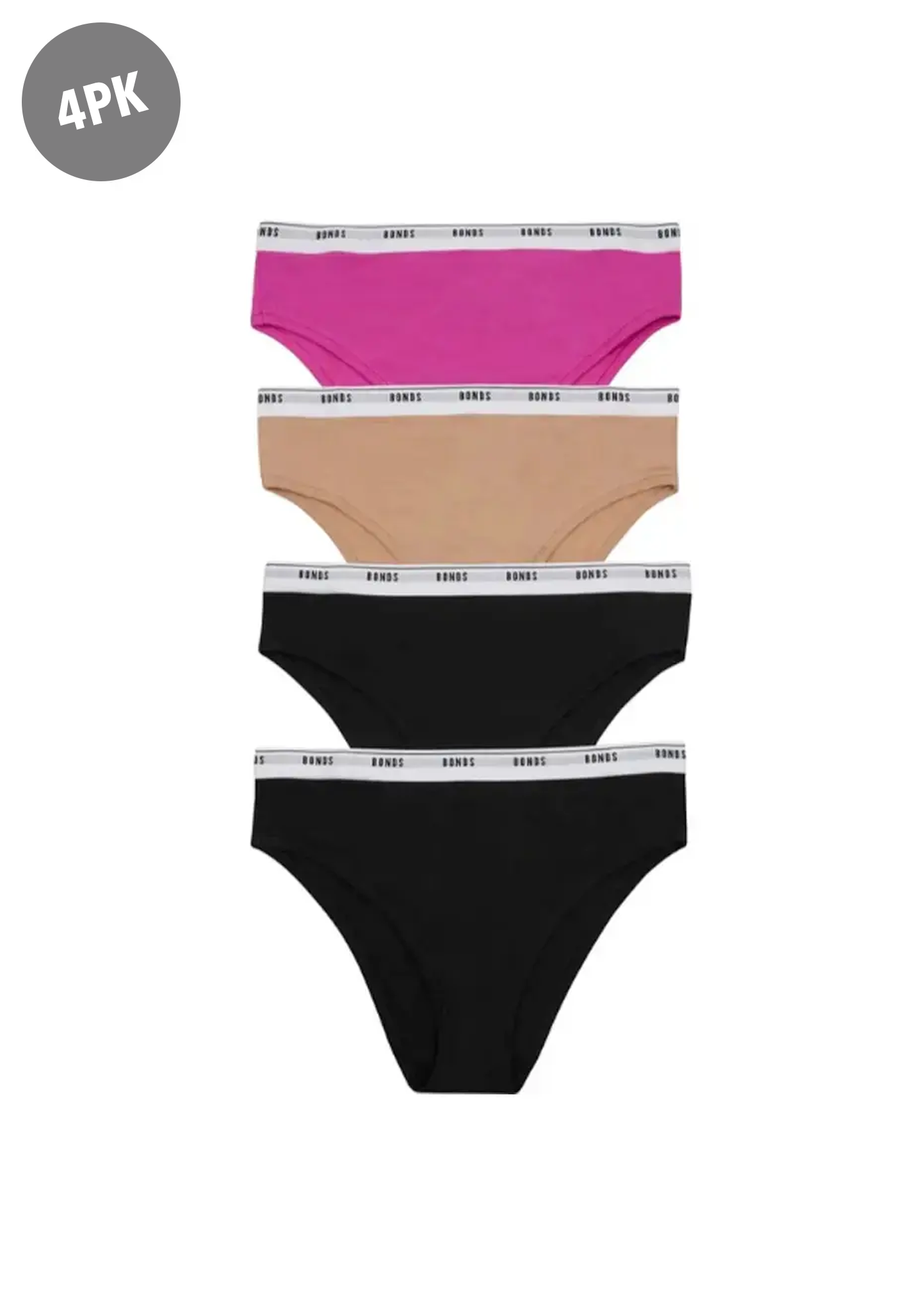 Bonds - The Hi Leg 4Pk - Pack 02 - Onceit