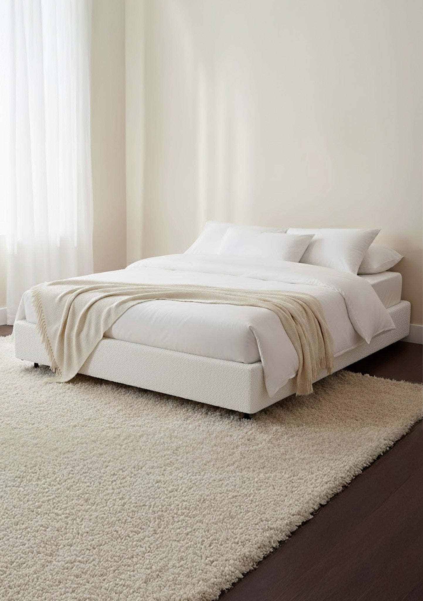 George Collective - MOD Boucle Bed Base - Queen - Boucle - Onceit