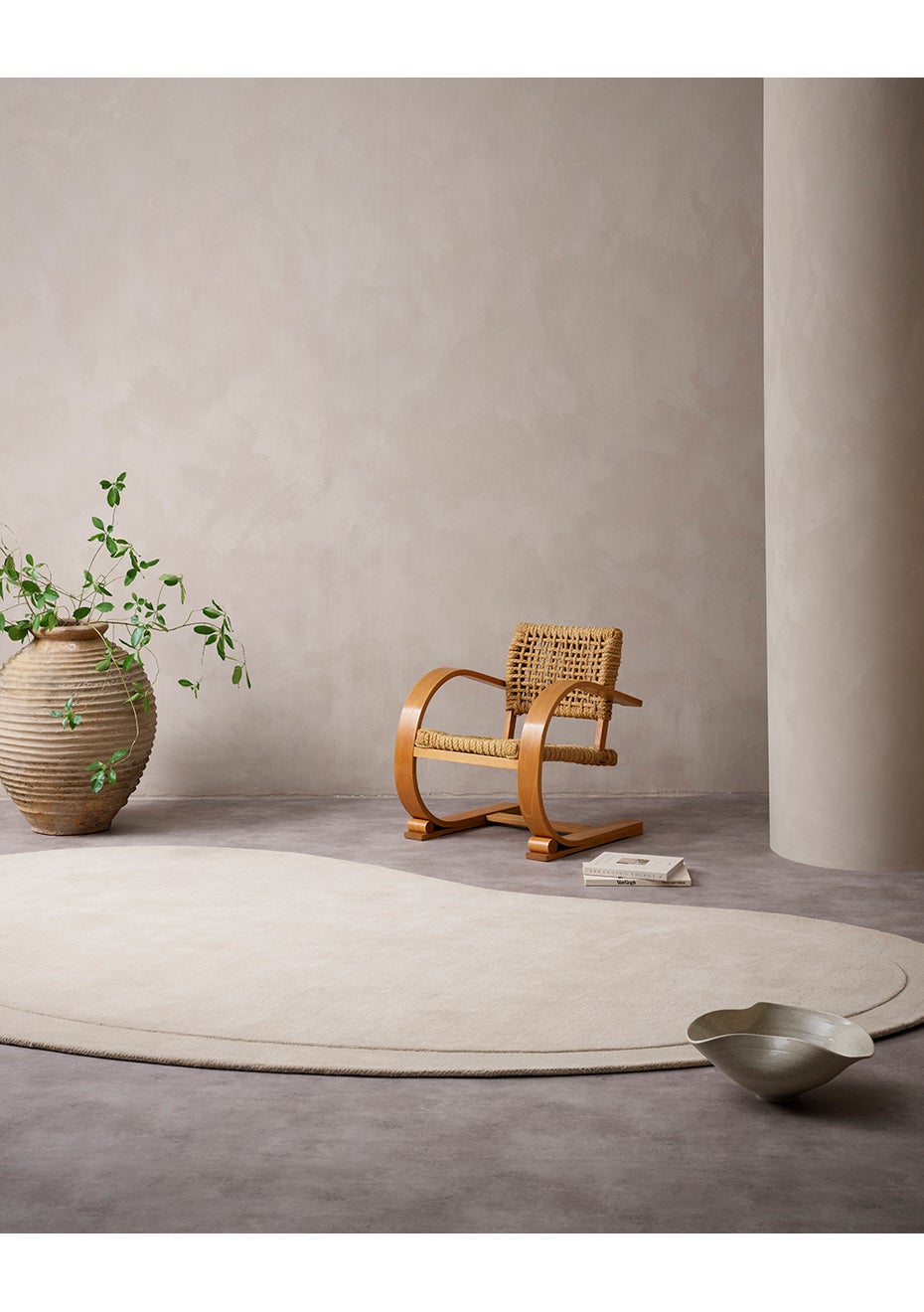 Baya-Form Natural 200x350cm Floor Rug - Onceit