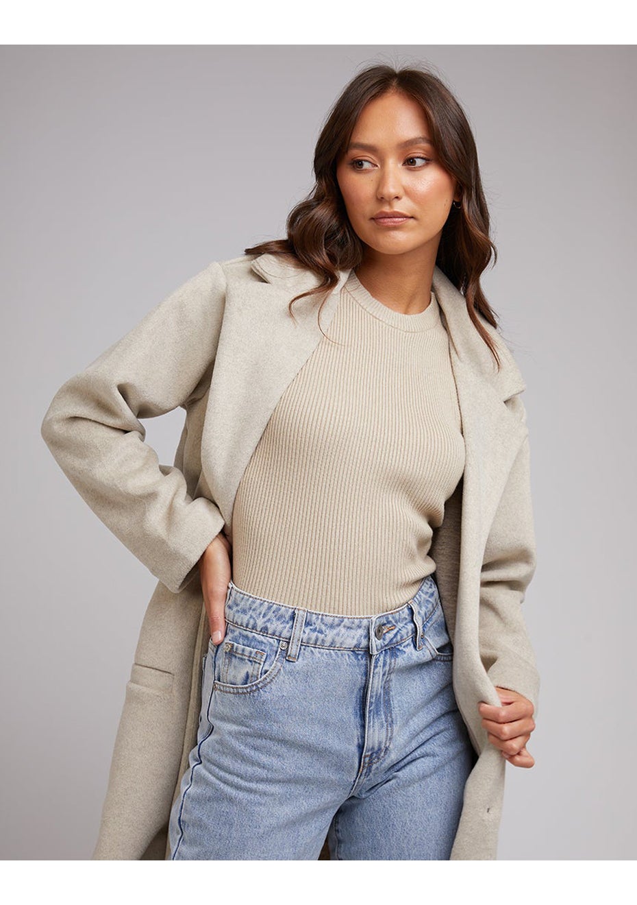 Silent Theory - Charm Coat - Natural Beige - Onceit