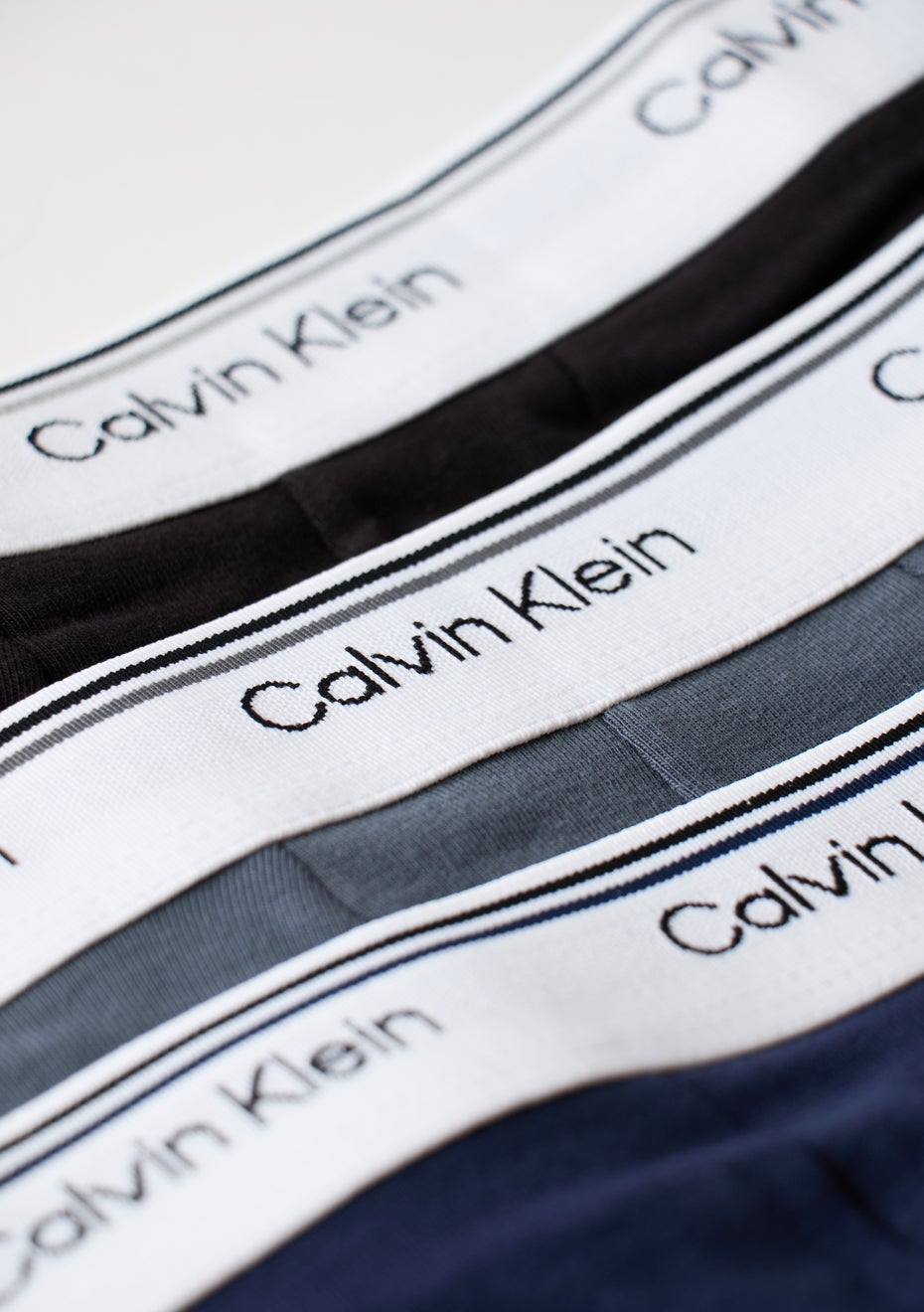 Calvin Klein - Mens Low Rise Trunk - 3 Pack - Black/Turbulence/Blue ...