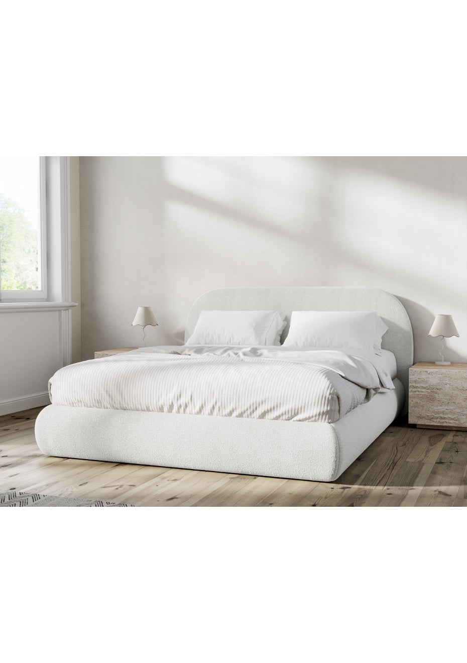 George Collective - Cloud Bed Frame - Queen - Boucle - Onceit