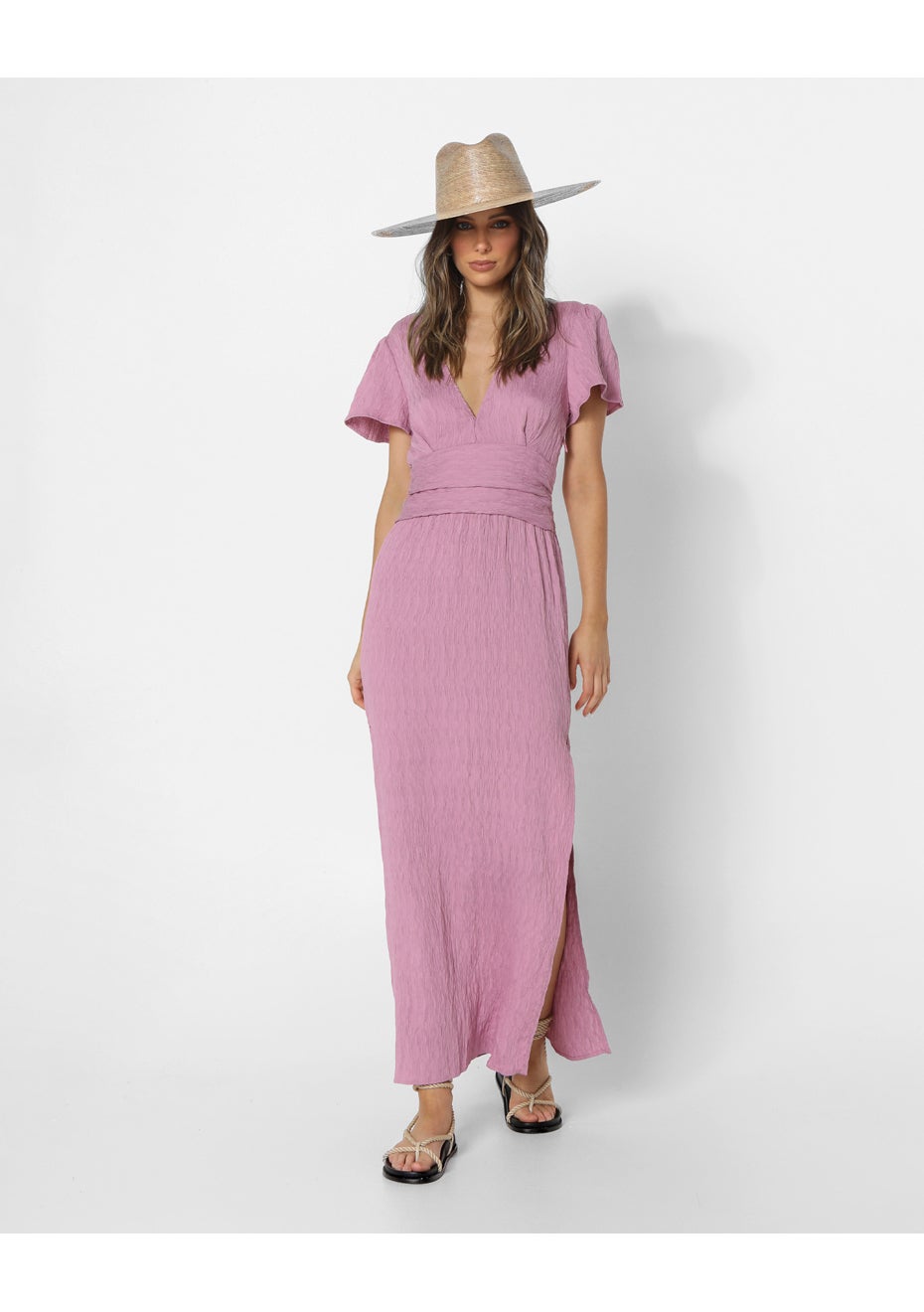 Lost In Lunar - Penelope Maxi Dress - Magenta - Onceit