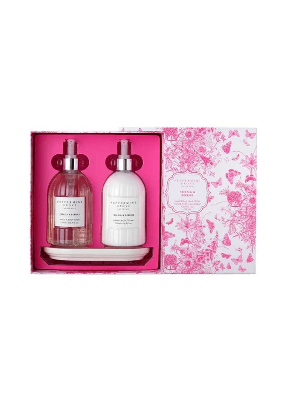 Peppermint Grove Hand And Body Wash And Cream 500ml Set Freesia