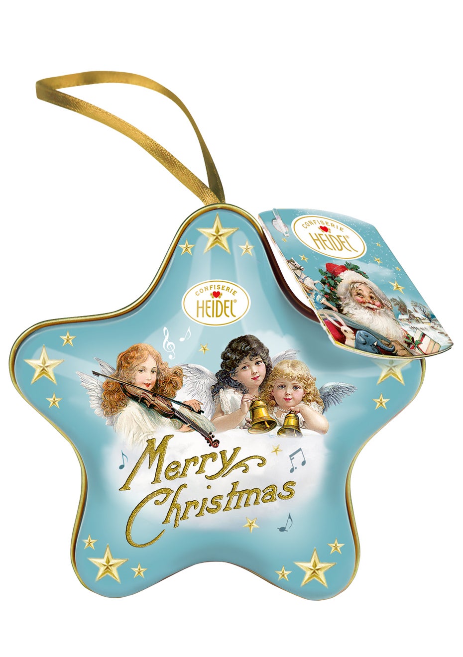 Heidel - Christmas Angels Nostalgia Tin Tree Ornament - Choc with ...