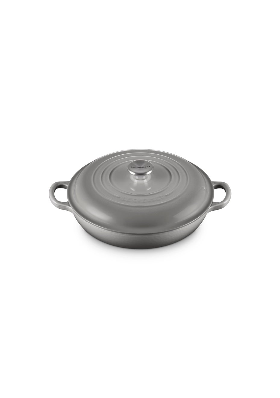 Shallow Casserole/Braiser 26cm - Mist Grey Ss Knob - Onceit